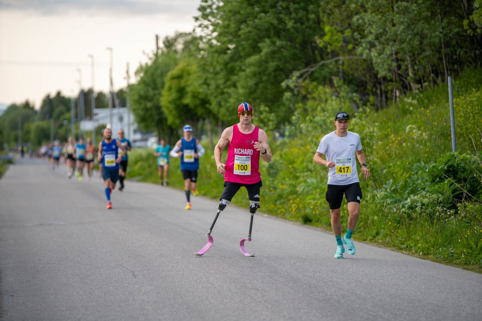 Street race in the Midnight Sun Midnight Sun Marathon